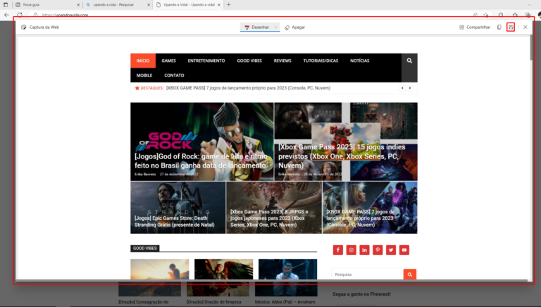 Microsoft Edge: Veja como tirar print screen (screenshot/capturar) da ...